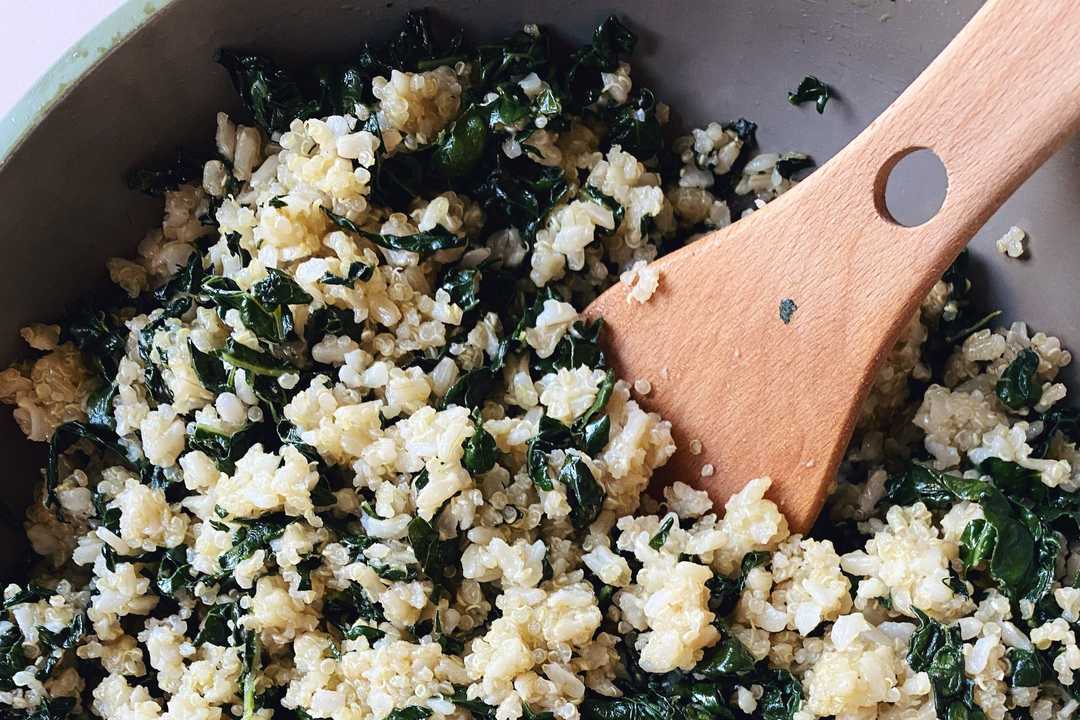 Brown Rice & Quinoa with Kale