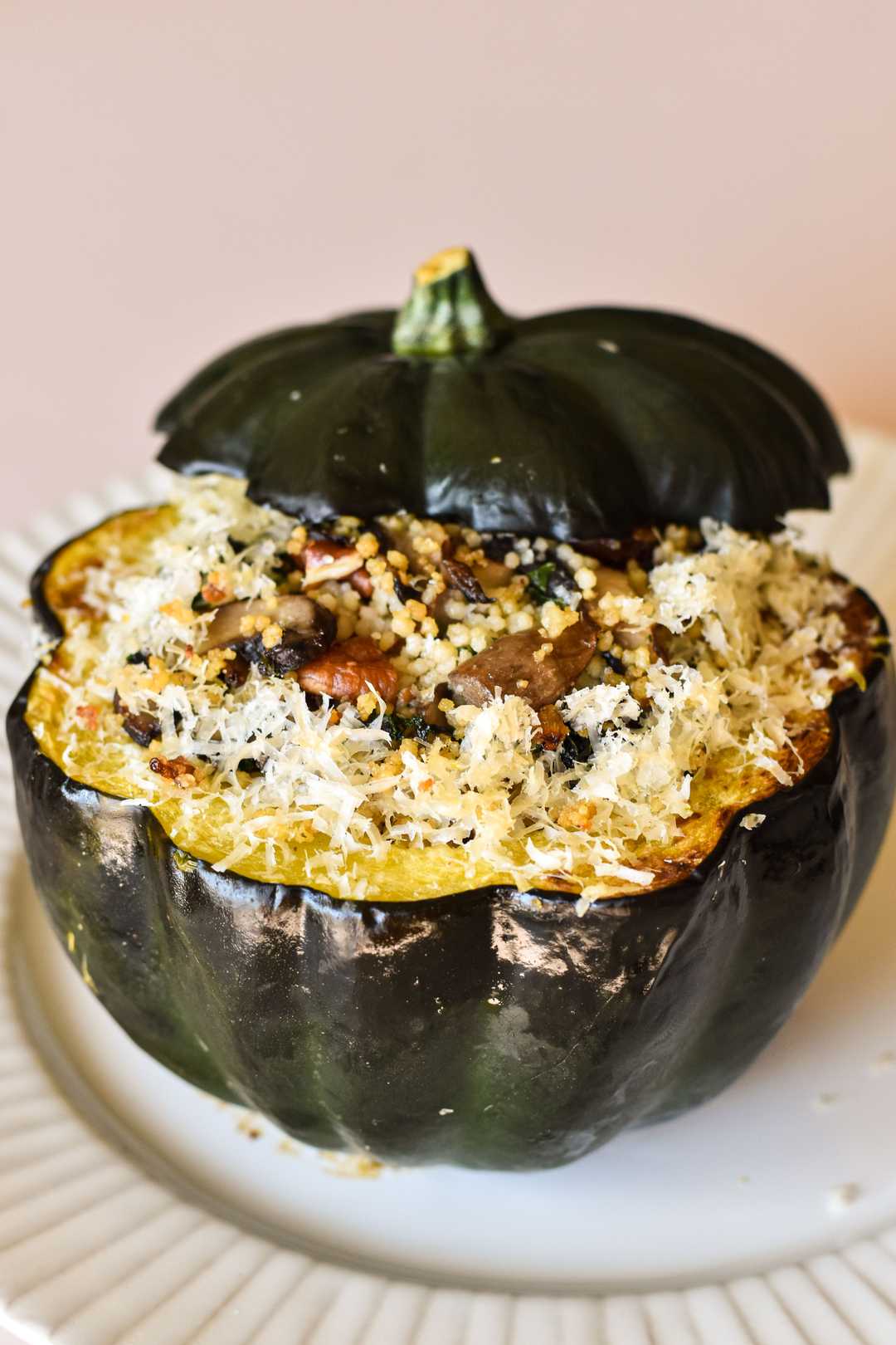 Roasted Squash with Pecan Stuffing